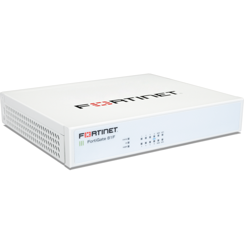 [FG-81F] FortiGate-81F 8 x GE RJ45 ports, 2 x RJ45/SFP shared media WAN ...